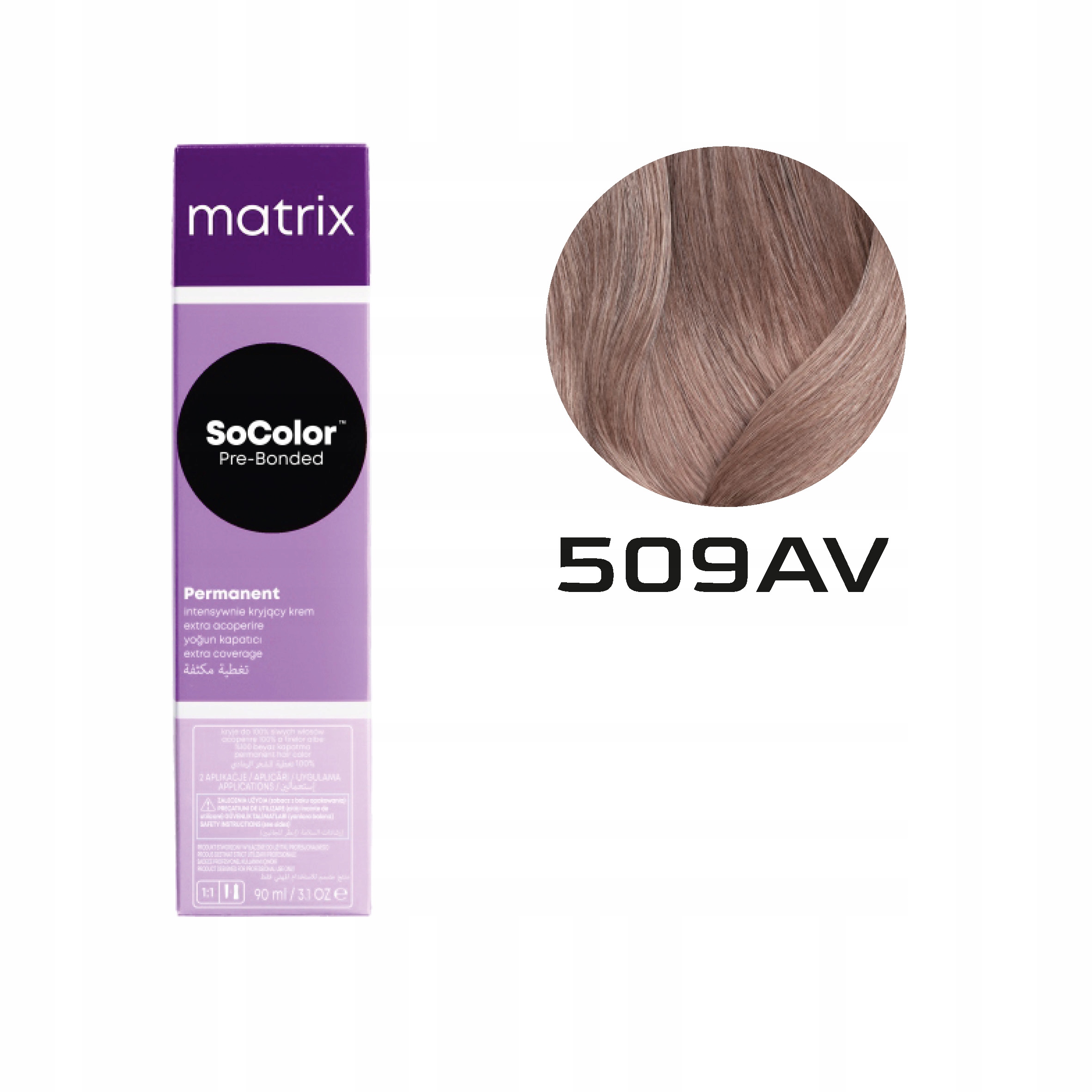 Matrix SoColor 509AV - Farba do włosów 90ml (3474636978069) • Cena ...