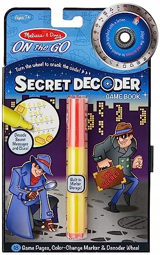 Melissa & Doug On the Go Spy Mystery Secret Decoder Book With Decoder ...