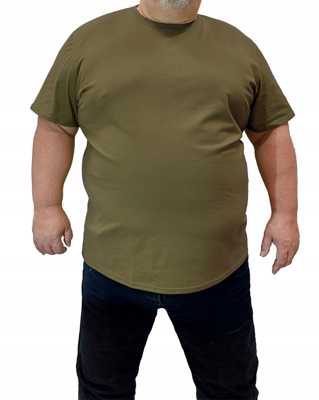 KOSZULKA BAWEŁNIANA KHAKI 8XL (5906641410244) • Cena, Opinie • T-shirty 13516335839 • Allegro