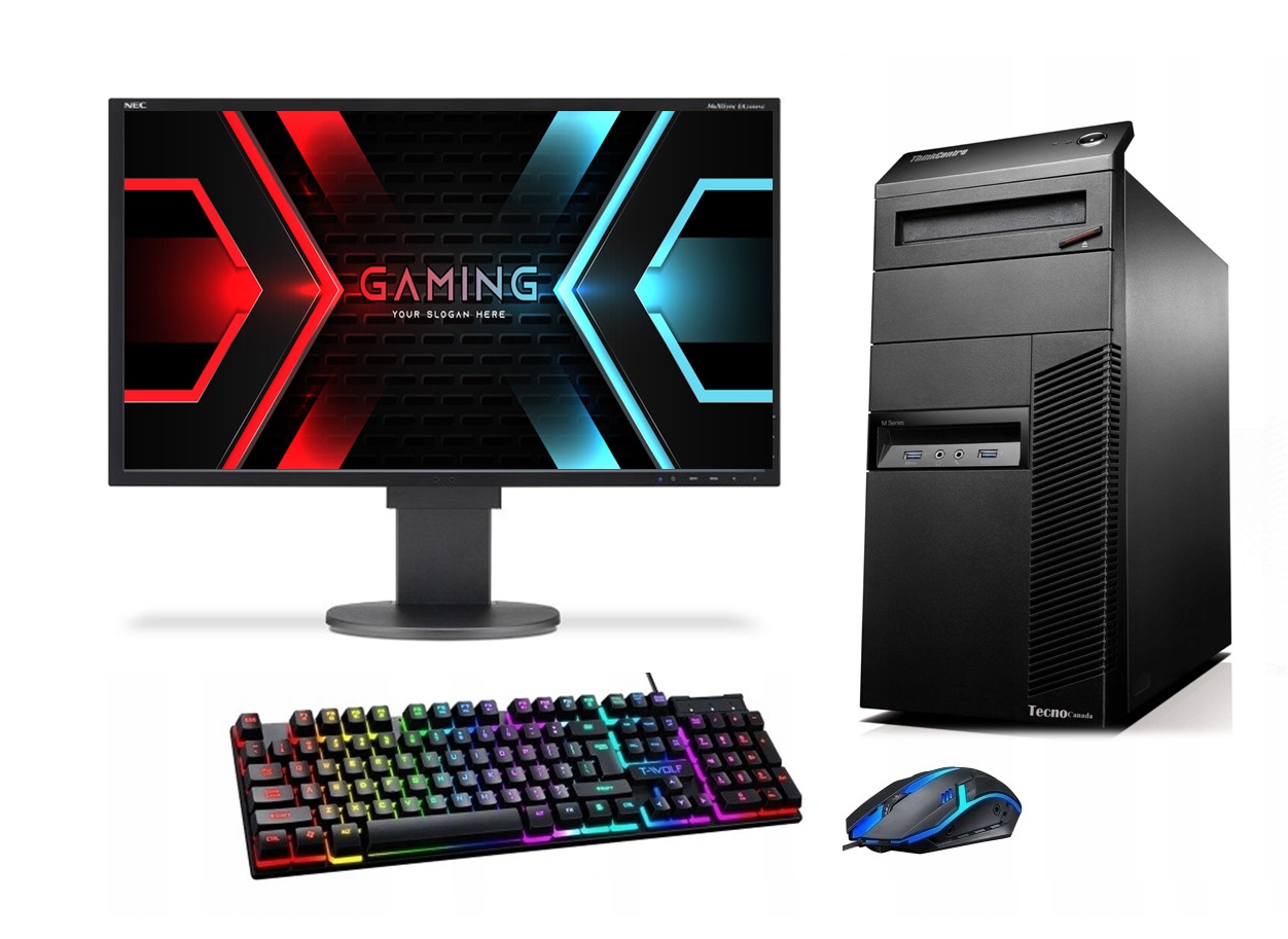 Gamingowy Zestaw i5 32GB NOWY 480GB SSD nVidia 4GB Monitor 24' FHD LED ...