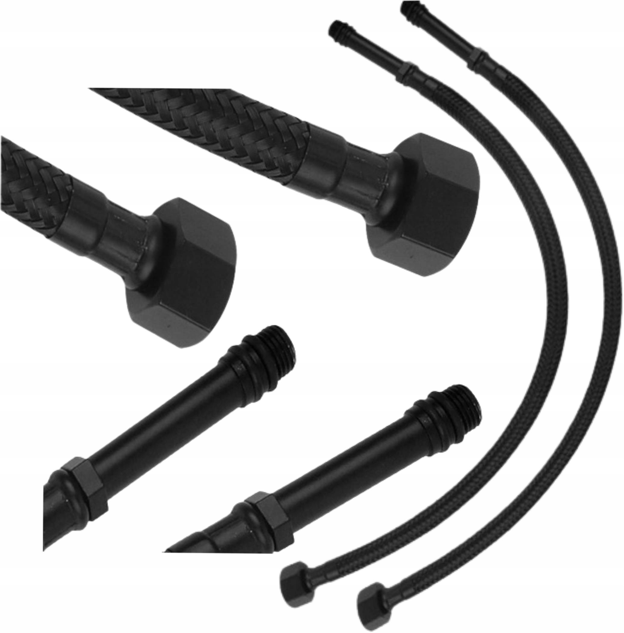 Wąż wężyk do baterii komplet 2 szt CZARNY 3/8 x M10 60 cm N-W ... Wąż wężyk do baterii komplet 2 szt CZARNY 3/8 x M10 60 cm N-W ...