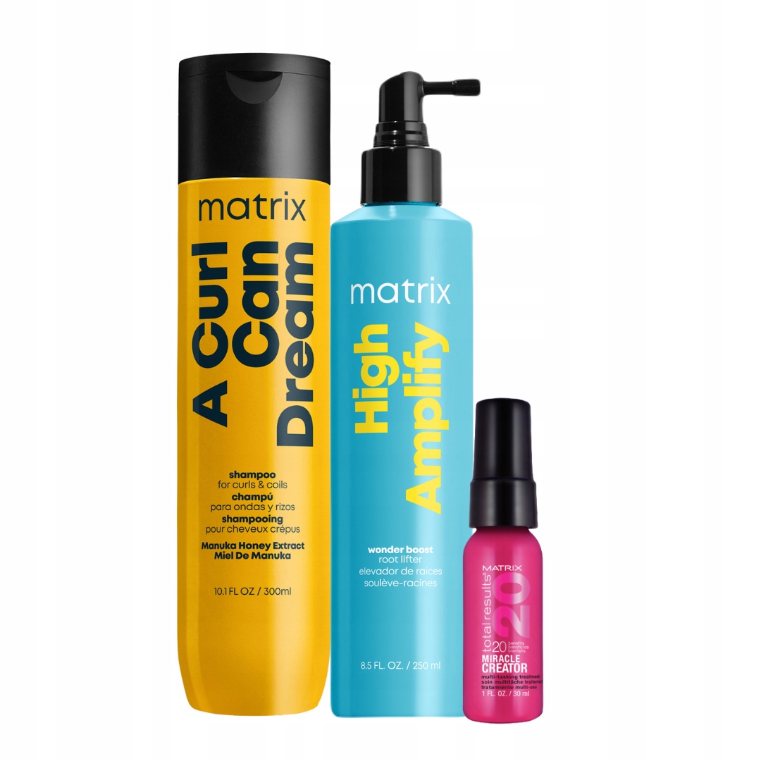 Matrix Zestaw A Curl Can Dream szampon, High Amplify spray 300ml ...