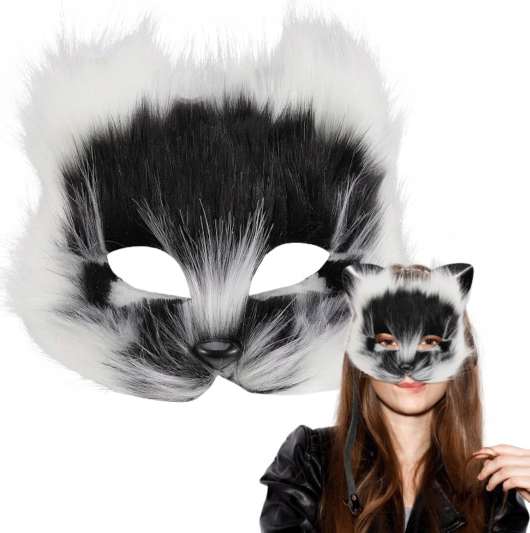 MACSKA MASZK RÓKA FARKAS THERIAN FURRY MŰSZŐRME JELMEZ KISÁLLAT COSPLAY ...