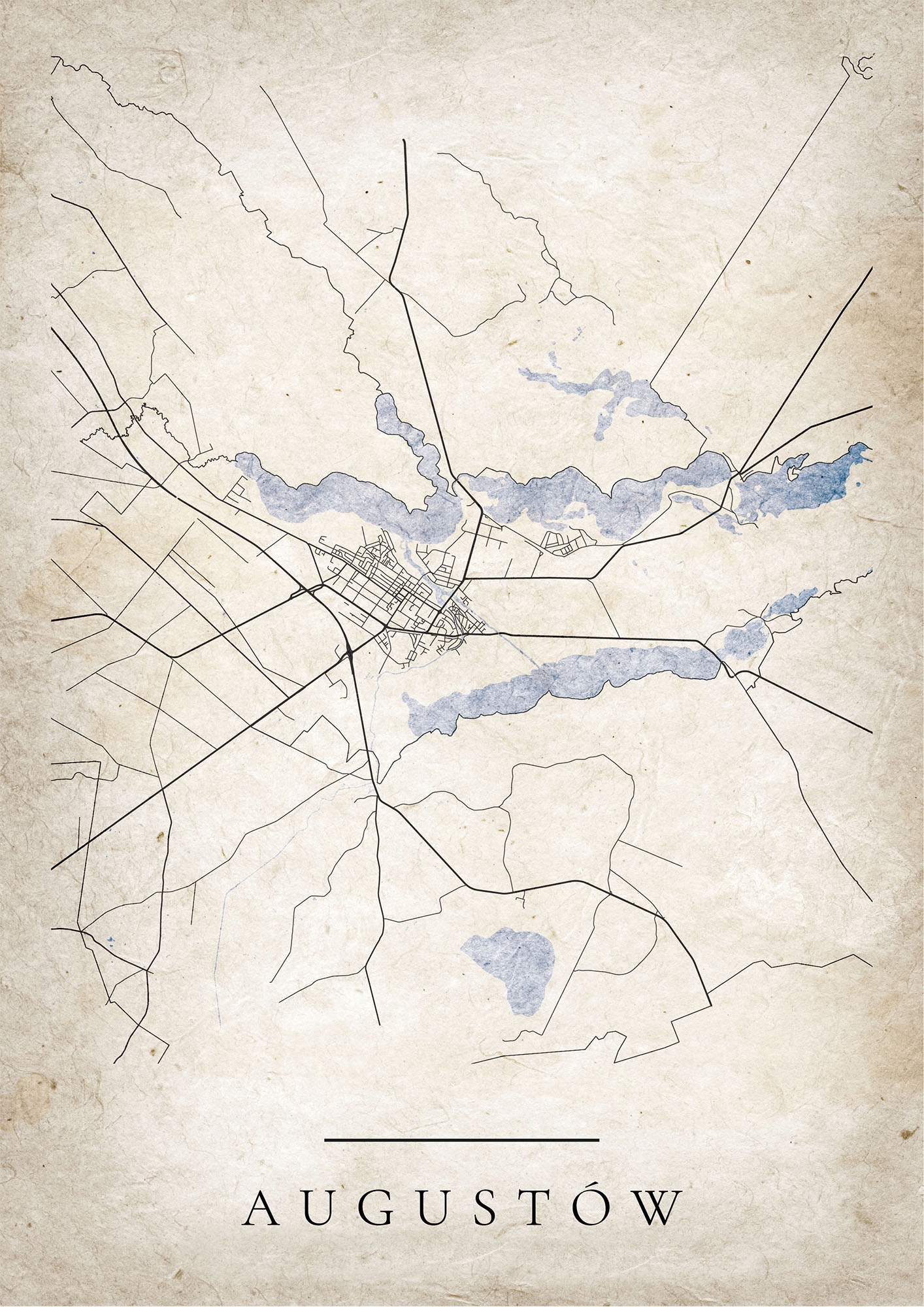 Plakat Mapy style bez ramy 50 x 70 cm • Cena, Opinie • Plakaty ...