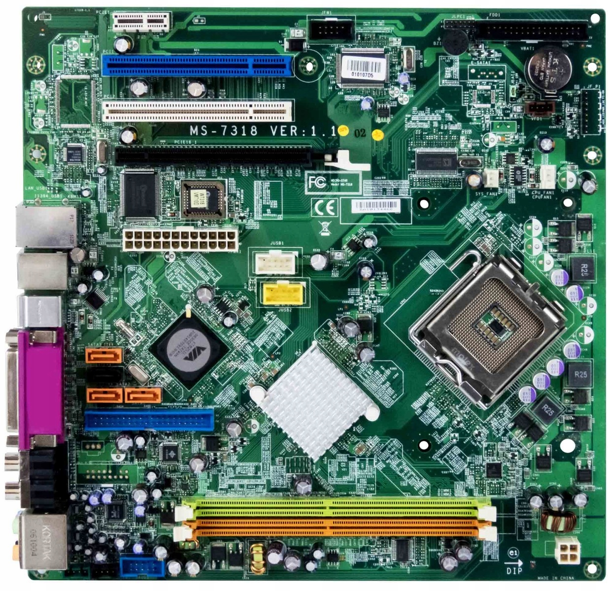 MSI MS-7318 VER:1.1 s775 DDR2 PCIe PCI w Żary - Sklep, Opinie, Cena w ...