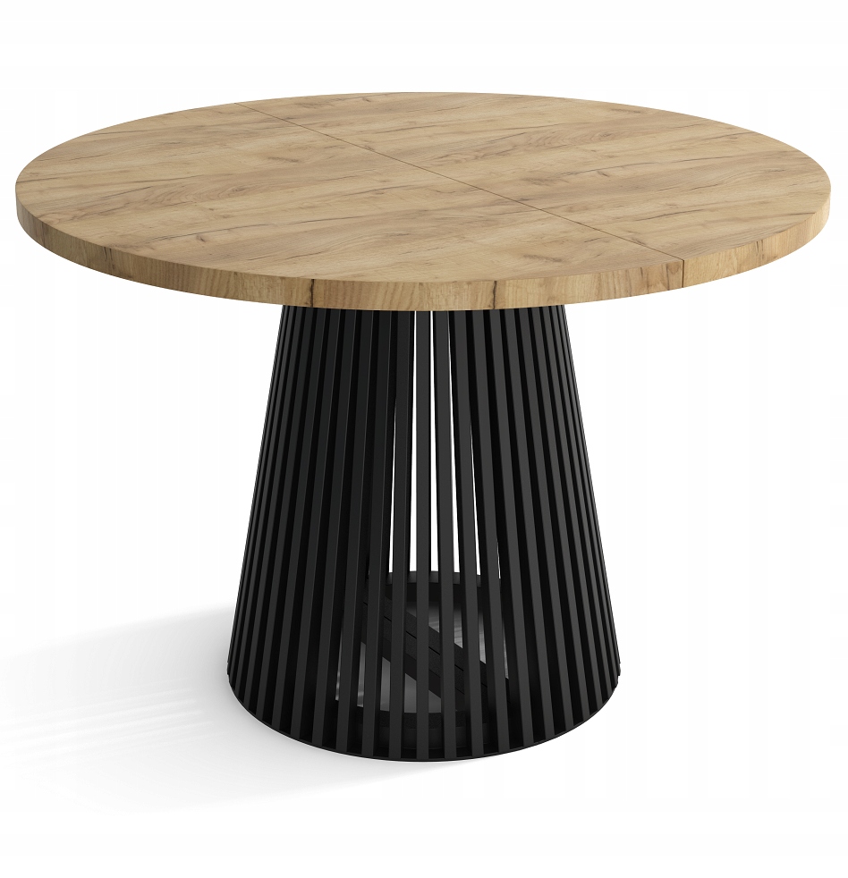 Stół okrągły rozkładany Sepro-Meble 100 x 100 x 75cm czarny • Cena ...