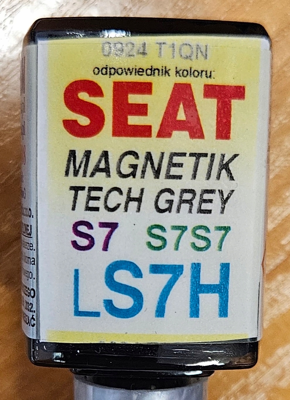 SEAT LS7H S7S7 MAGNETIK TECH GREY LAKIER SAMOCHODOWY ZAPRAWKA DO RYS ...