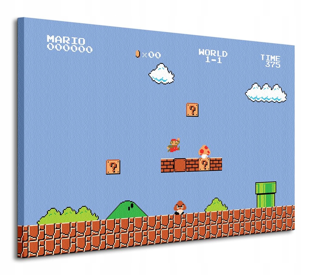 Gra Super Mario Bros Obraz na płótnie 120x85 cm (5050293188645) • Cena ...