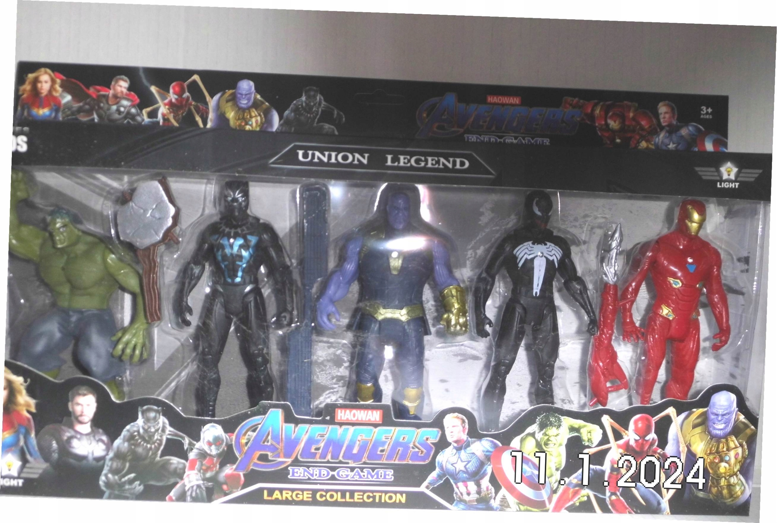 Sada 5 figurek avengers: Hulk/Thanos/ Venom/Iron man /+ příslušenství ...