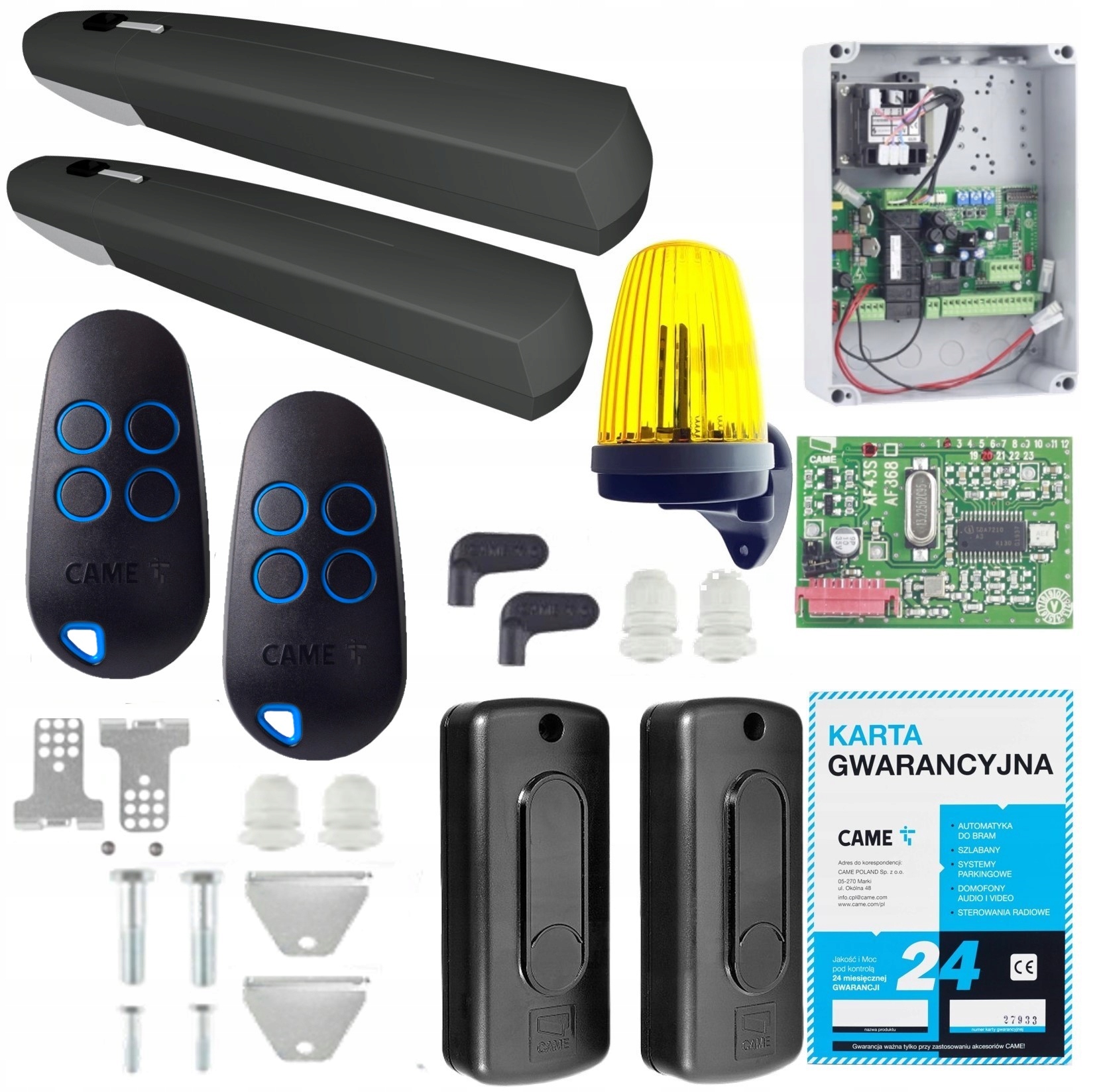 ZESTAW NAPĘD SIŁOWNIK DO BRAMY CAME AXI 25 SAFE 5M 24V • Cena, Opinie • Napędy 13209955679 • Allegro