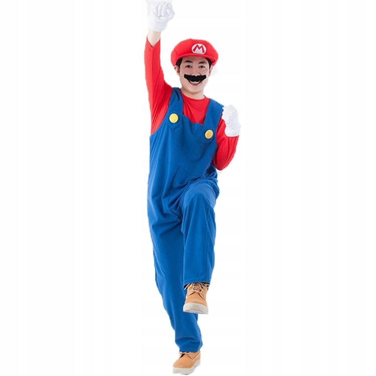 Strój Super Mario Bros gra Nintendo przebranie L (5905943313543) • Cena ...