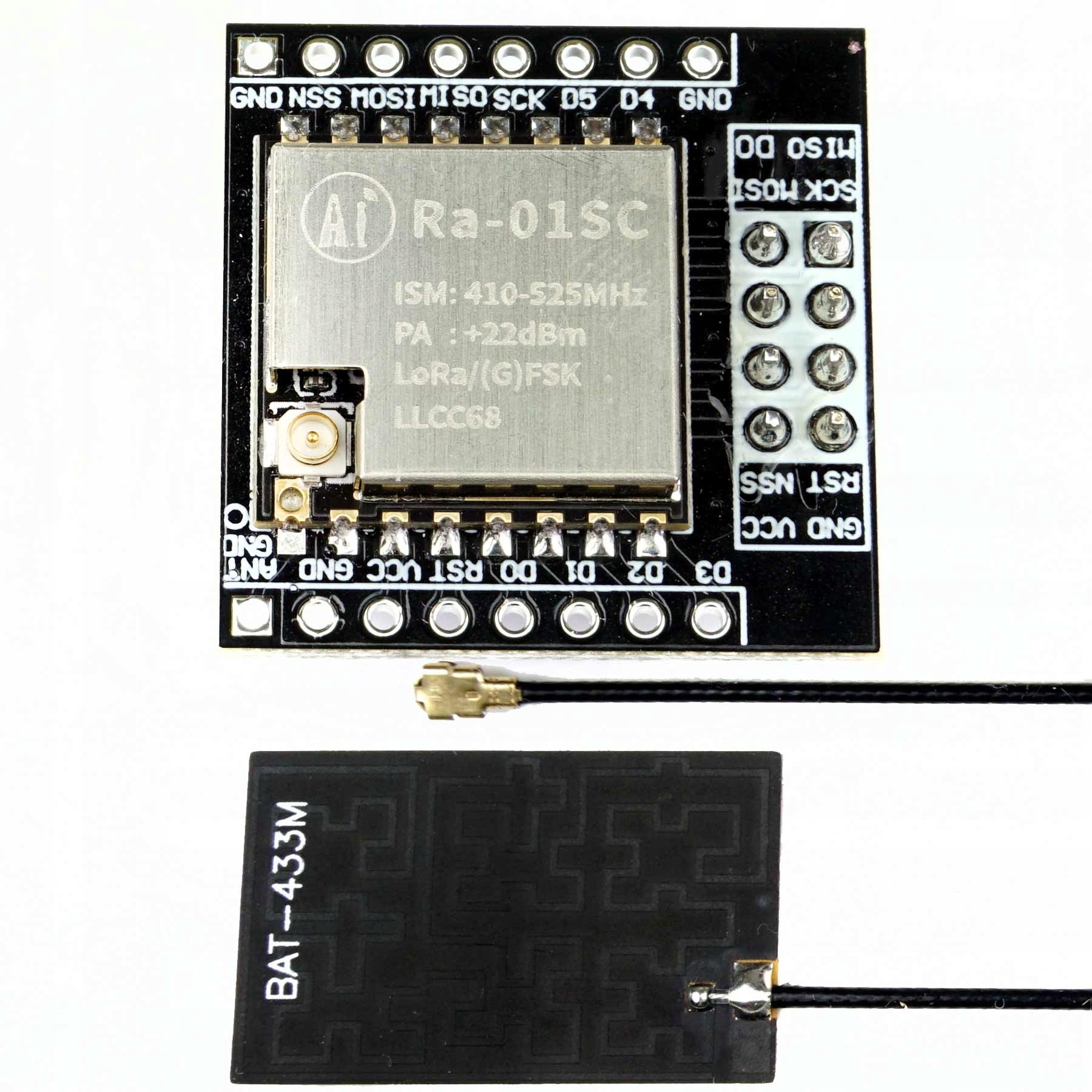Rádiový modul RA-01SC na PCB AI-Thinker LoRa LLCC68 433MHz IPEX 3.3V za 209.00CZK - Allegro