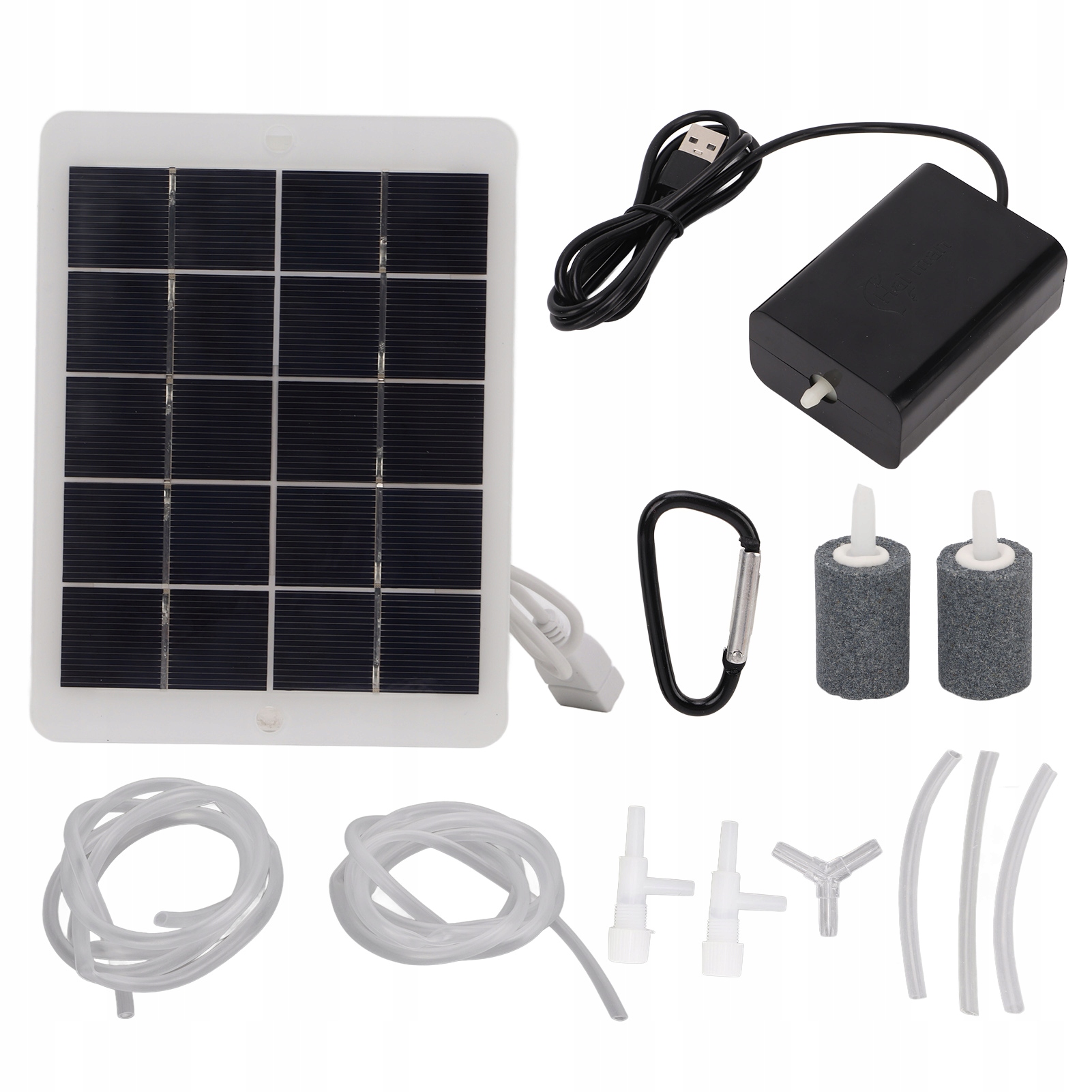 PRZENOŚNA SOLARNA POMPA TLENU NAPOWIETRZACZ 3W USB 5V 0-600MA (0190907847294) • Cena, Opinie ...