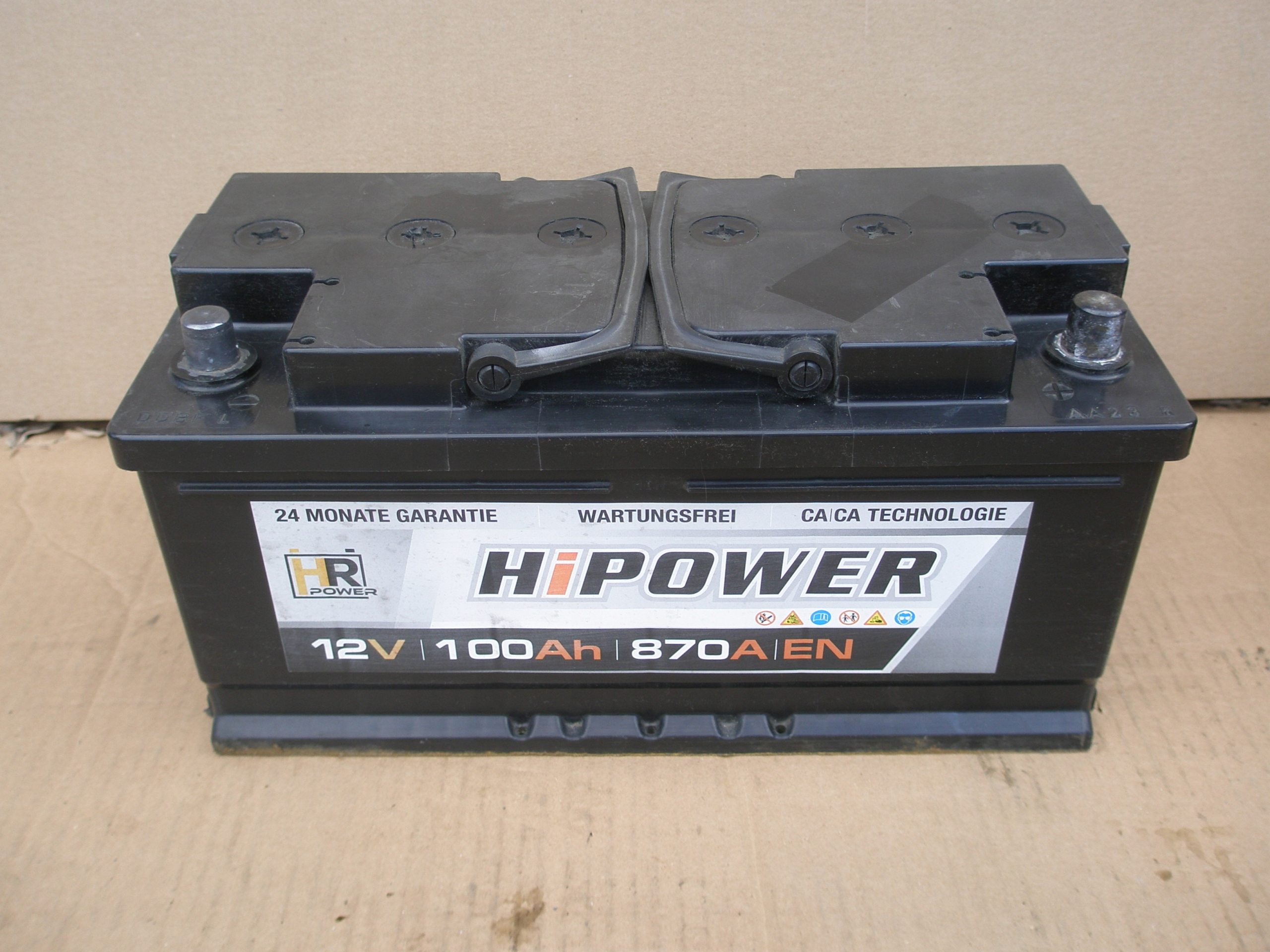 Akumulator HR Power 12V 100Ah 870A Bateria Hi-POWER Kwasowy Mercedes VW ...