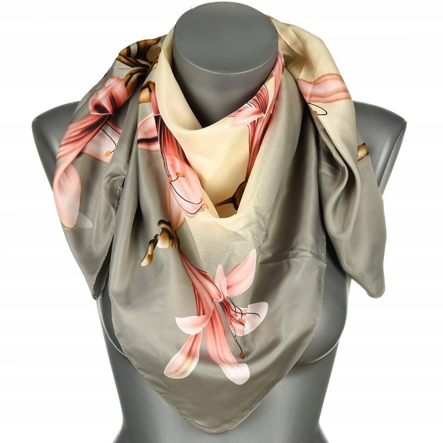 Chusta damska apaszka pod szyję lekka elegancka • Cena, Opinie • Chusty i apaszki 14295791400 ...