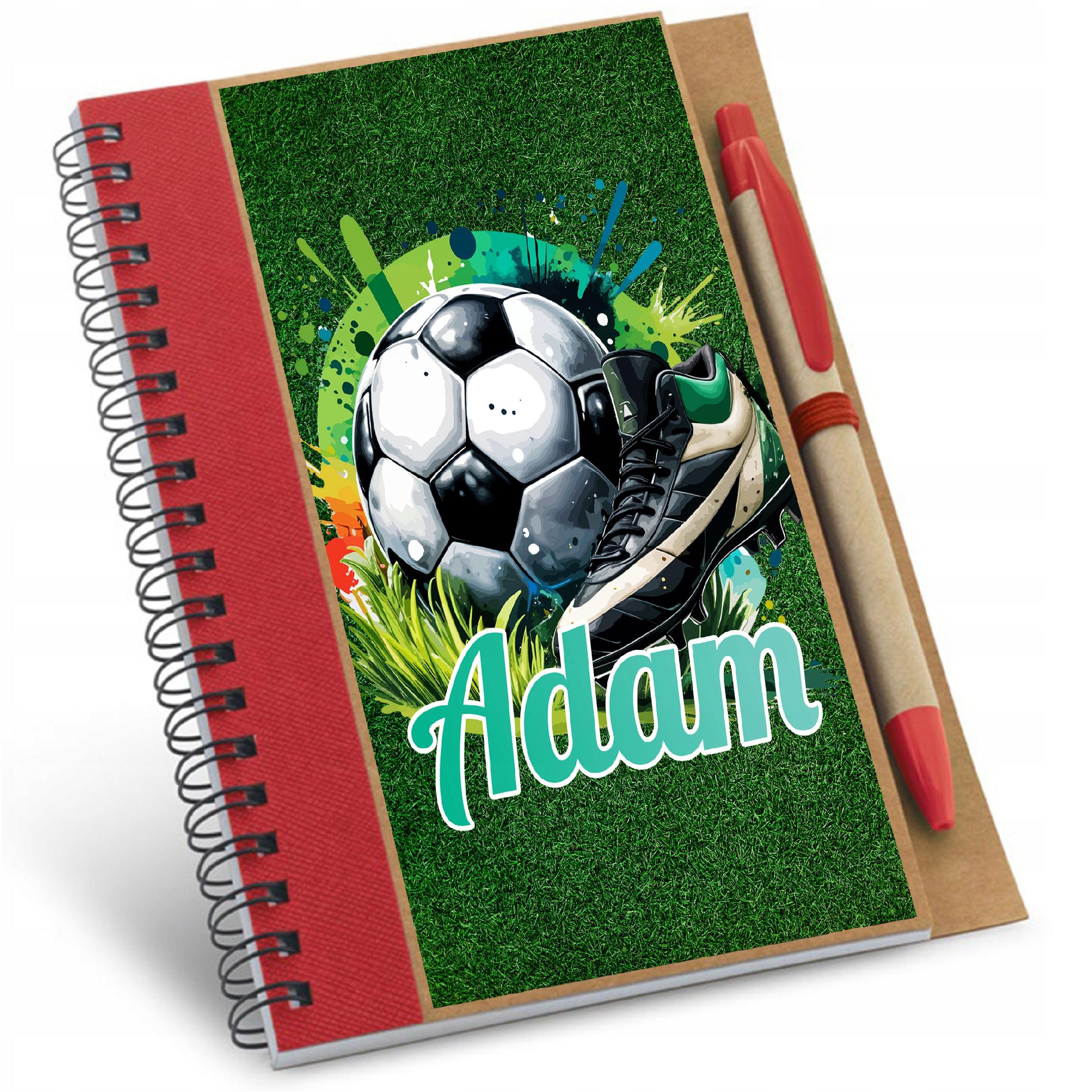 FÜZET jegyzetfüzet FUTBALLISTA NÉV LABDA MACI SZÜLETÉSNAPI AJÁNDÉK ...