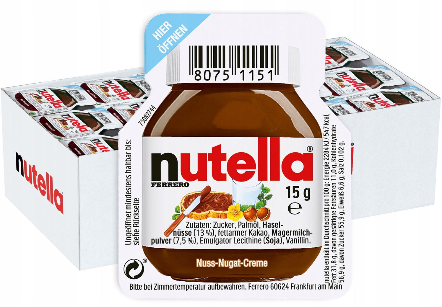 Nutella 15g mini porcja gramów na włoski rynek (80751151) • Cena ...
