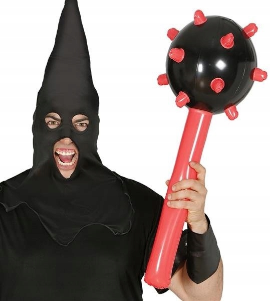 MACZUGA DMUCHANA Z KOLCAMI CZERWONO-CZARNA (8434077186770) • Cena ...