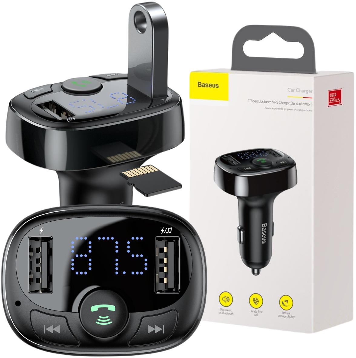 BLUETOOTH AUTÓS ADÓ-VEVŐ FEKETE FM AUDIO ADAPTER MP3 2xUSB ZENE za 2305 ...