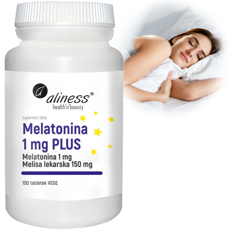 Aliness MELATONINA PLUS 100 tab MELISA UŁATWIA ZASYPIANIE SEN (5903242581151) • Cena, Opinie ...