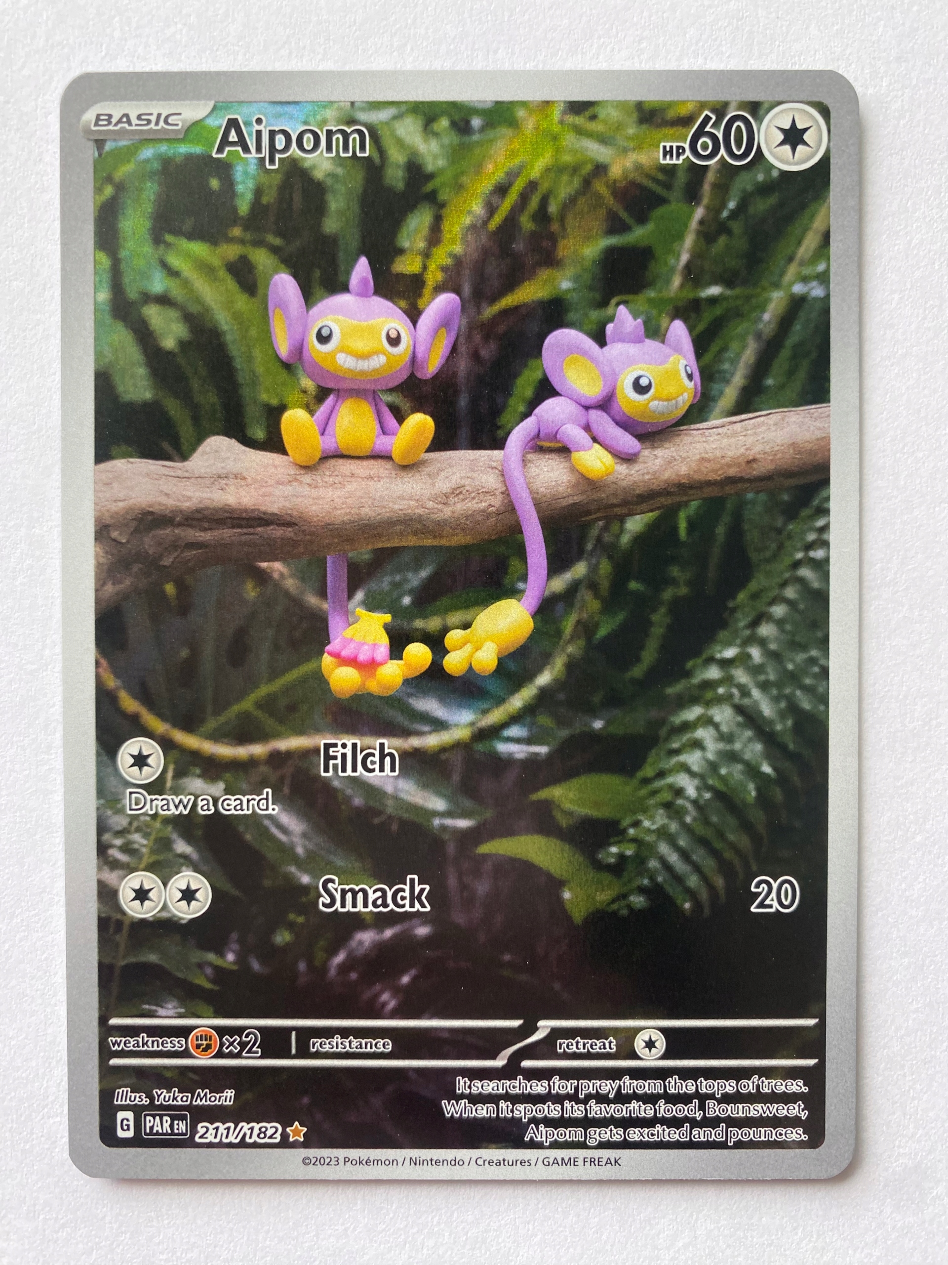 Originální karta Pokémon Paradox Rift - Aipom PAR 211, • Ceny, Recenze ...