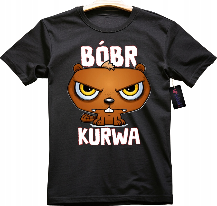 KOSZULKA MĘSKA BÓBR BOBER POLISH BEAVER MEM KURŁA 15529390854 - Allegro.pl