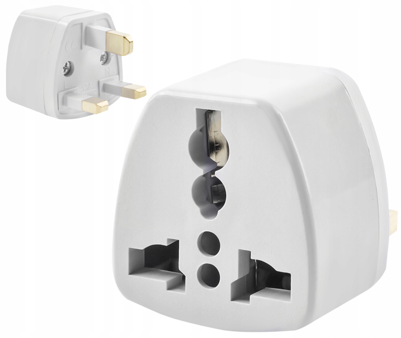 Gniazdo Elektryczne rozgałęźnik EU UK biały (5906379337561) • Cena ...