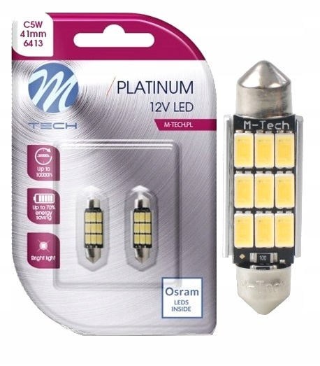 Żarówka dioda C5W C10W 41mm OSRAM LED CIEPŁA BIEL 5901508524812 za z ... Żarówka dioda C5W C10W 41mm OSRAM LED CIEPŁA BIEL 5901508524812 za z ...