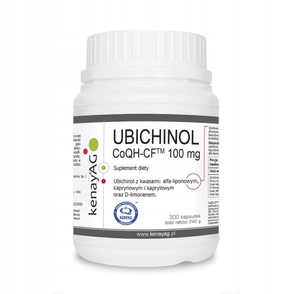 UBICHINOL CoQH-CF 100 mg (300 kapsułek) Kaneka 12171578195 - Allegro.pl