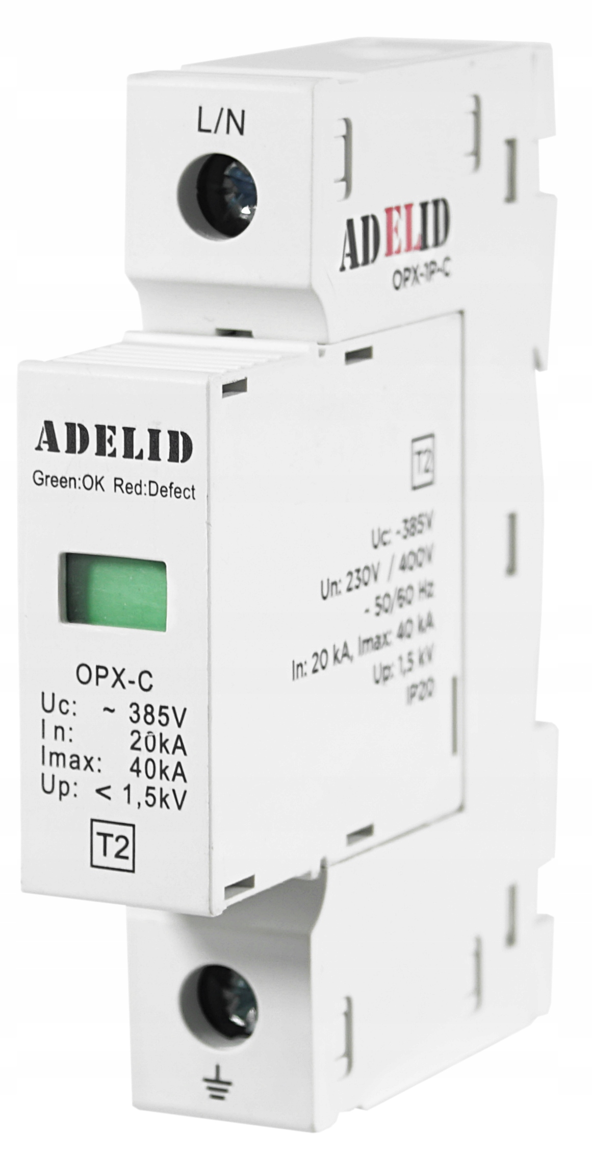 Ogranicznik przepięć Adelid 385 V IP20 16 A (5900378902287) • Cena ...