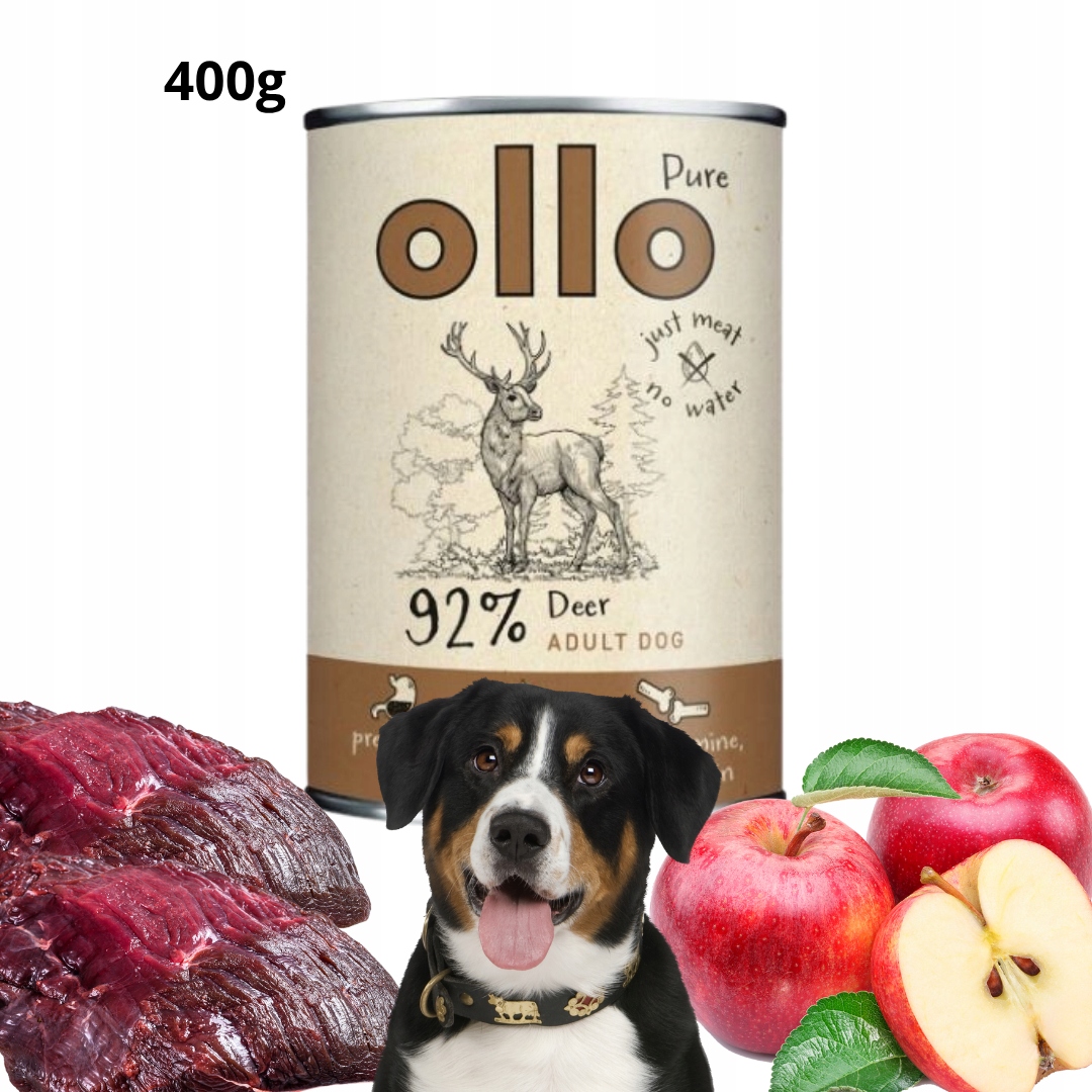 Ollo Karma mokra dla psa Jeleń 400g (5905567513169) • Cena, Opinie • Mokra karma 17352868029 ...