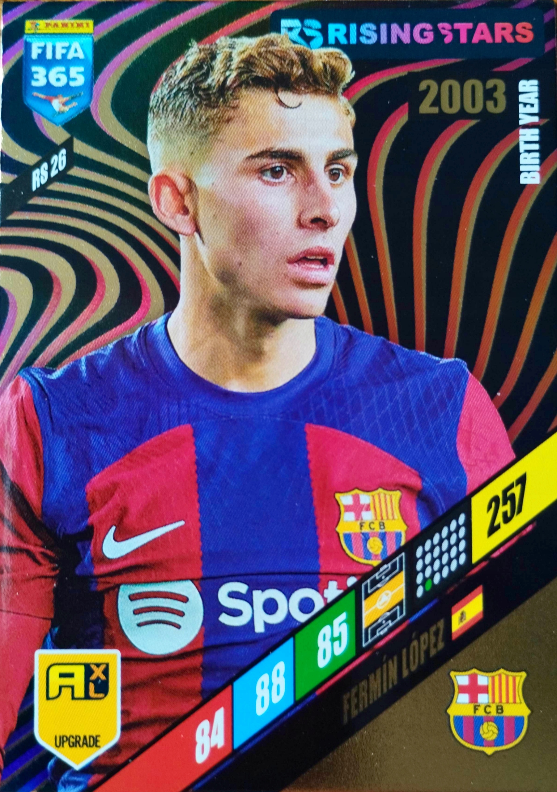 FIFA 365 2024 UPGRADE RISING STARS RS 26 FERMIN LOPEZ BARCELONA ...
