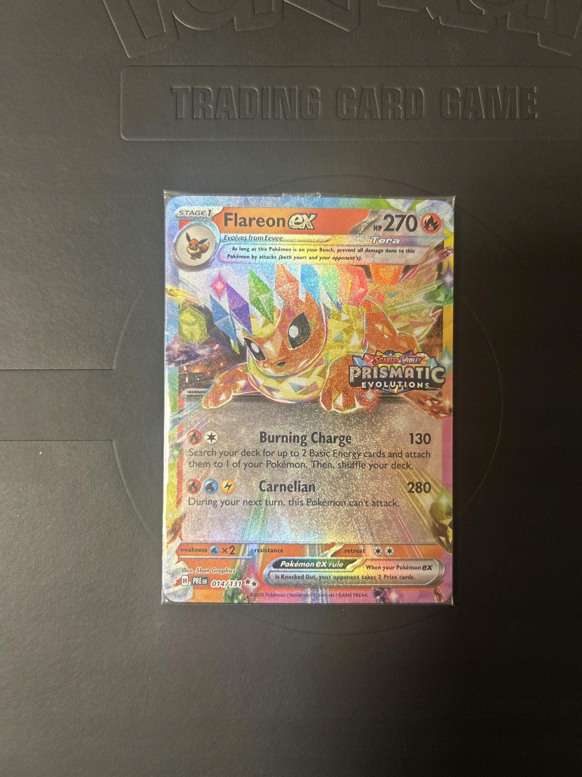 Prismatic Evolutions - PRE 014 - Flareon EX - Duble Rare - Stan: Nowy ...