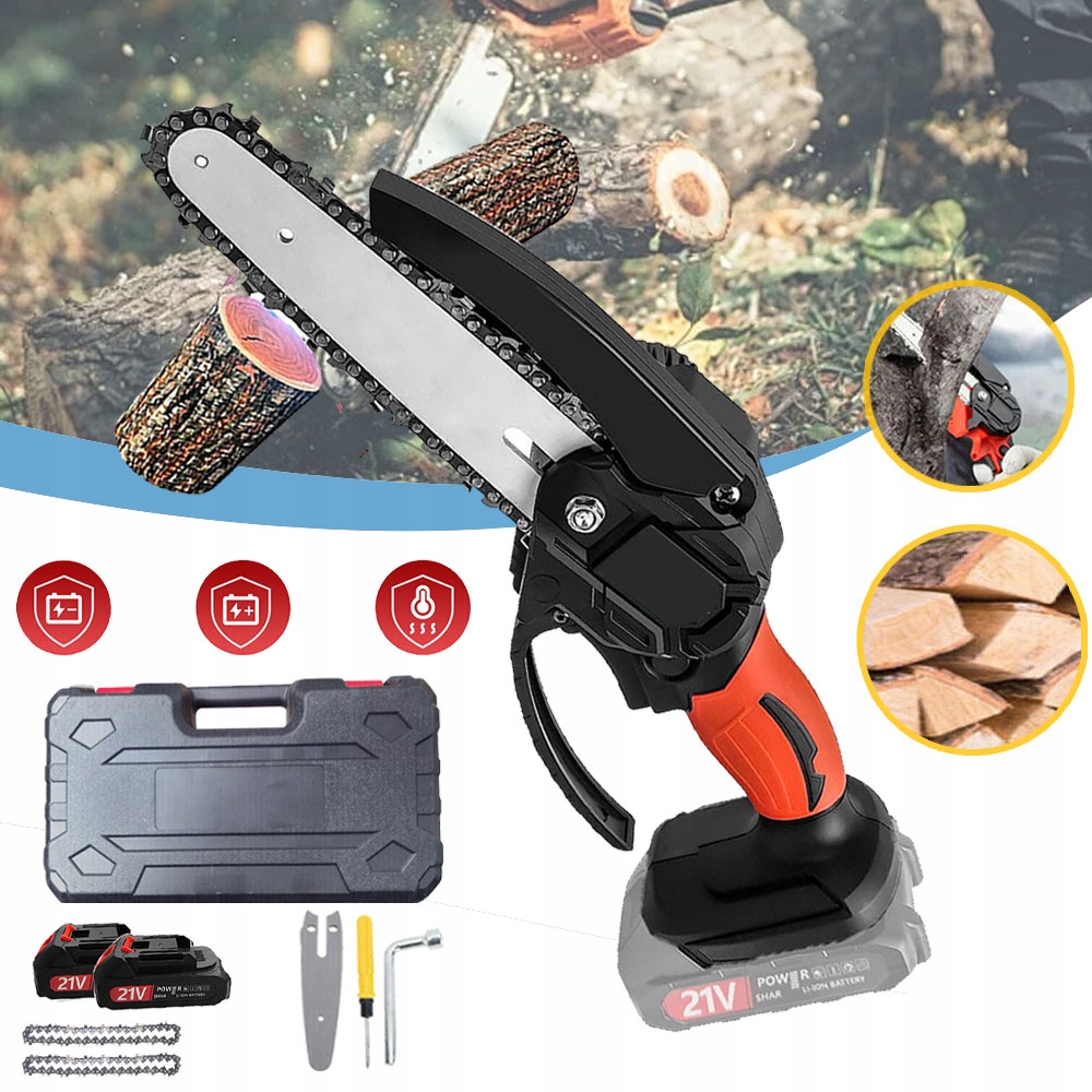 MINI RUČNÍ AKU ŘETĚZOVÁ PILA 6", ELEKTRICKÁ ŘETĚZOVÁ PILA - Allegro