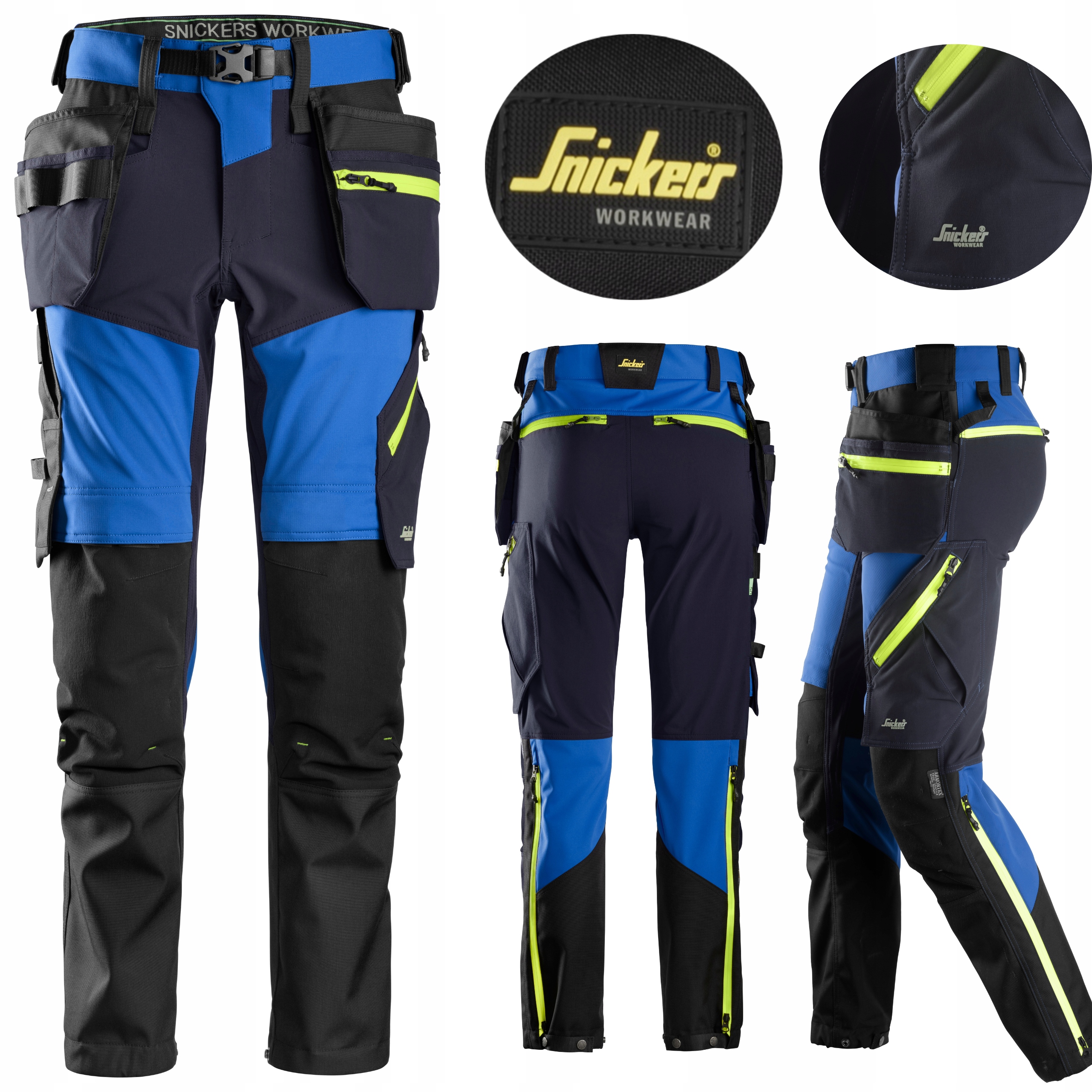 Spodnie robocze męskie Snickers 6940 FlexiWork 48 (7332515282965 ...