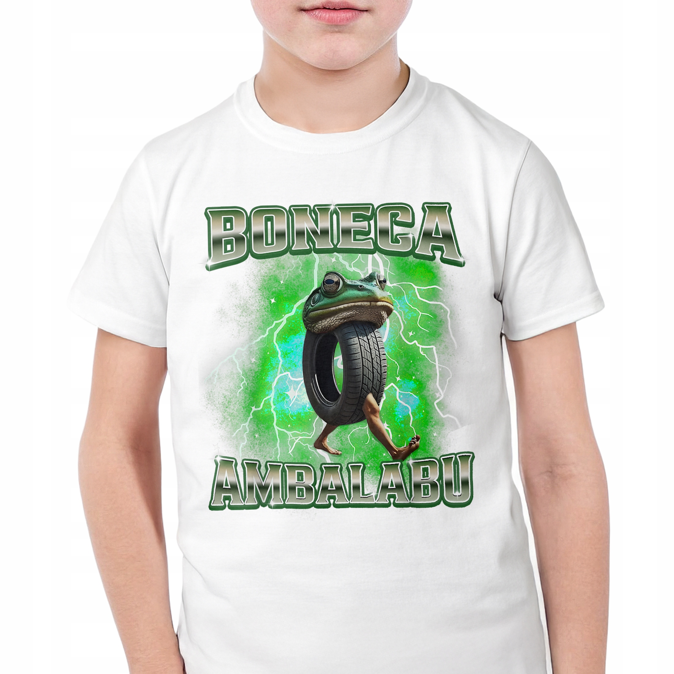 Bílé dětské tričko Boneca Ambalabu viral tiktok brainrot mem vel. 116 ...