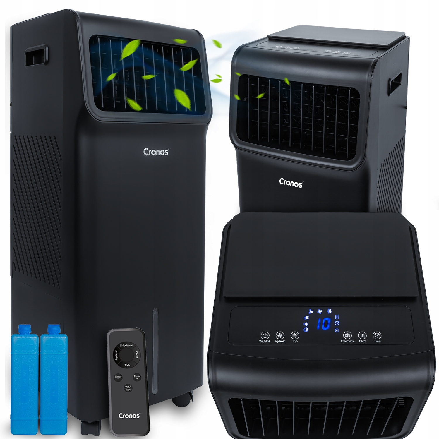 KLIMATOR KLIMATYZER WENTYLATOR PRZENOŚNY 18L JONIZACJA 4w1 + PILOT ...