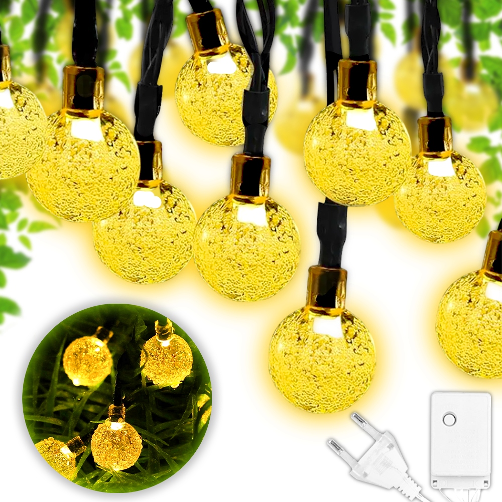 GIRLANDA LED OGRODOWA ŁAŃCUCH ŚWIETLNY DOM OKNO WODOSZCZELNA USB 11m ...