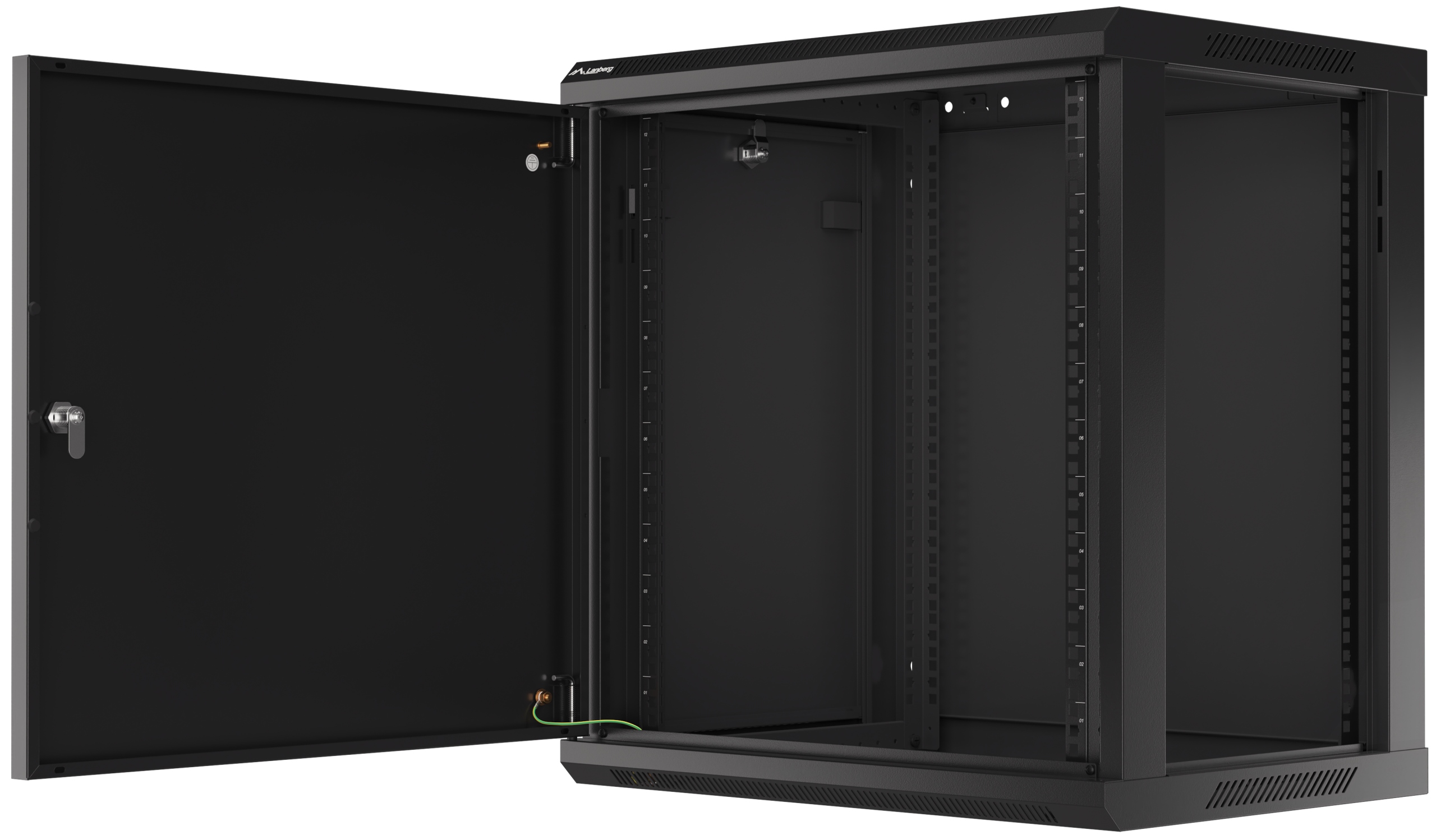 SZAFA RACK WISZĄCA INSTALACYJNA SERWEROWA METAL 19" CALI 12U DRZWI ...