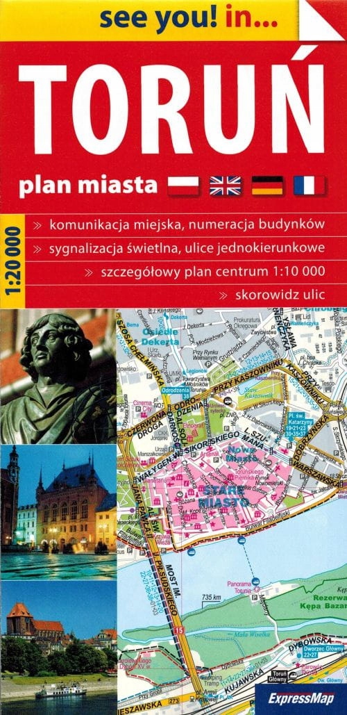 Toruń Plan Miasta Torunia - Niska cena na Allegro.pl