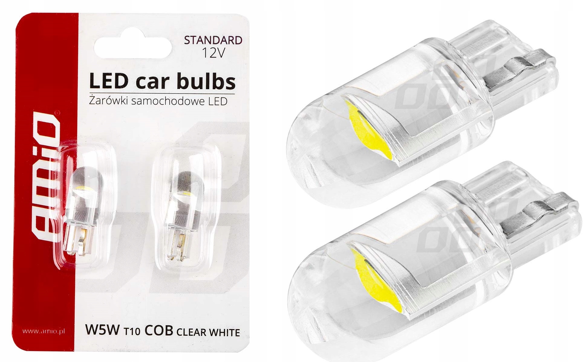 Żarówka żarówki LED W5W 5W5 T10 12V 2 szt. HPC COB 5903293026458 za 8 ...