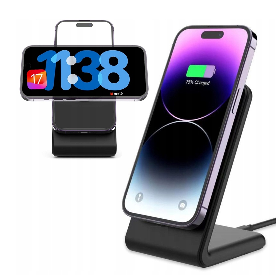 Ładowarka indukcyjna BQual Z03 czarny - Sklep, Opinie, Cena w Allegro