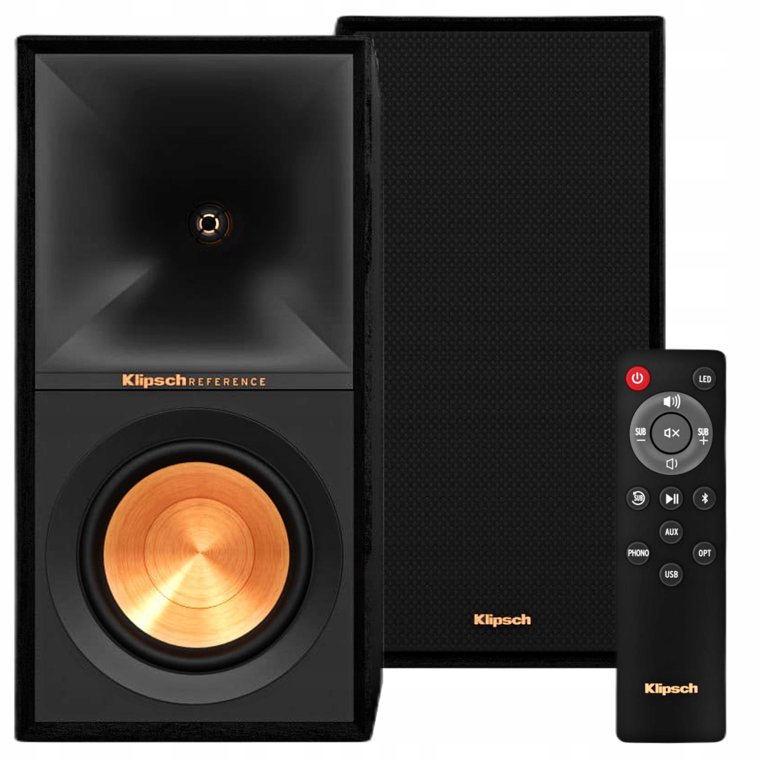 Klipsch R-50PM aktywne kolumny podstawkowe czarne - Sklep, Opinie, Cena w Allegro