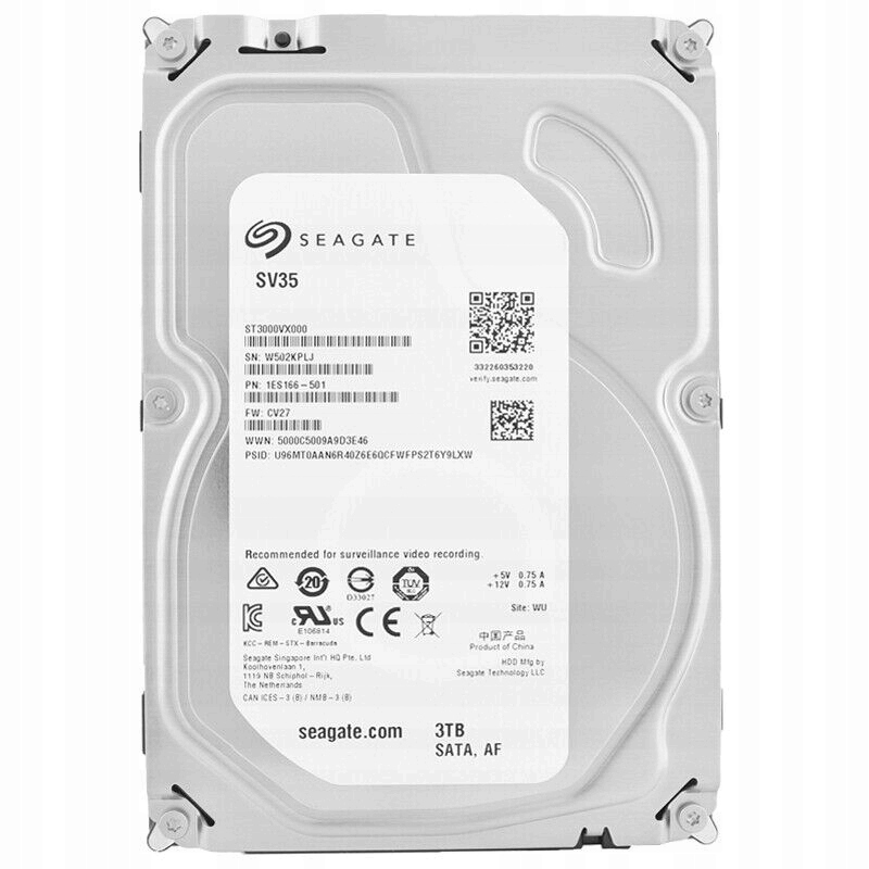 Dysk twardy Seagate SV35 ST3000VX000 3TB SATA III 3,5" • Cena, Opinie - Allegro