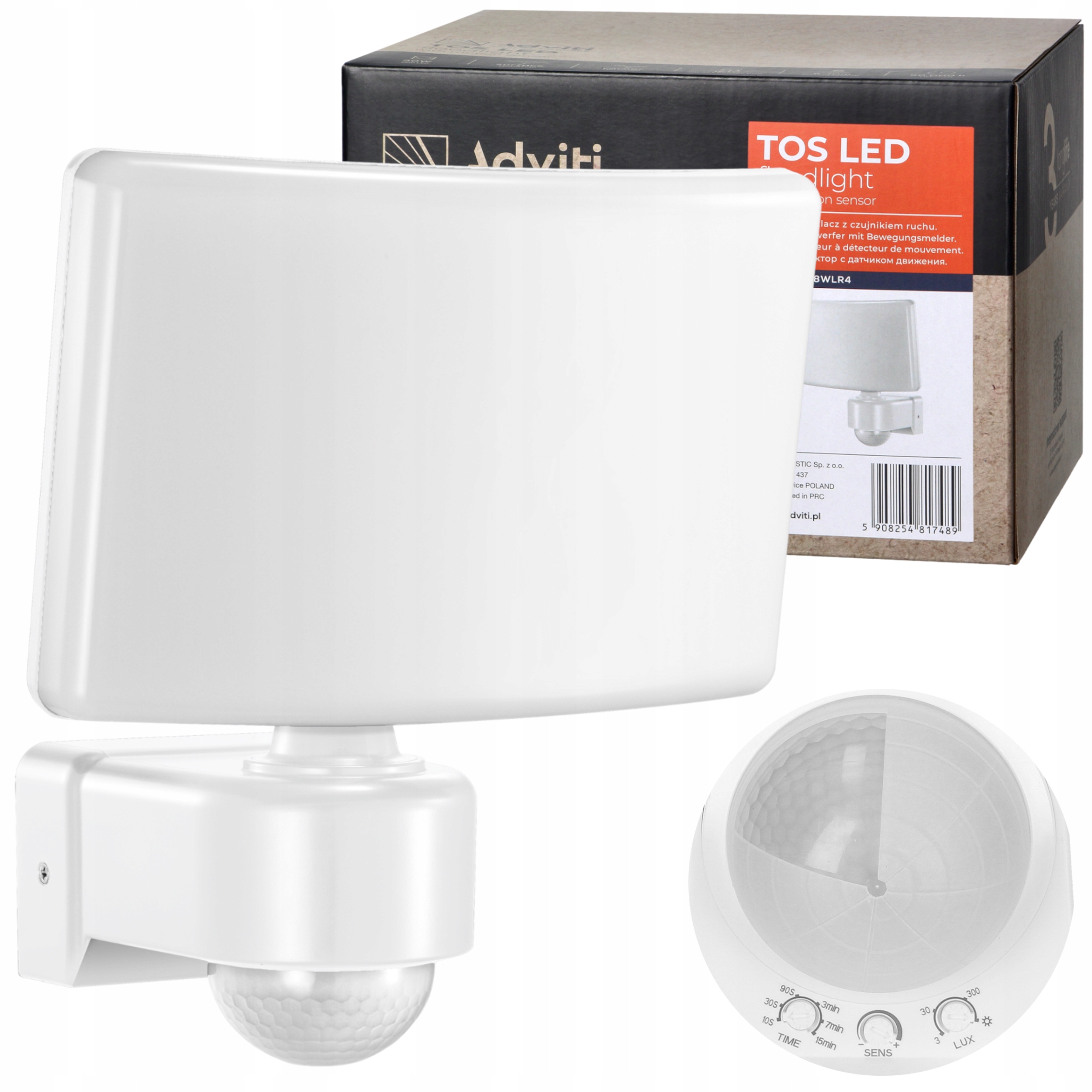 LAMPA OGRODOWA HALOGEN LED 30W Z CZUJNIKIEM RUCHU (AD-NL-6148WLR4 ... LAMPA OGRODOWA HALOGEN LED 30W Z CZUJNIKIEM RUCHU (AD-NL-6148WLR4 ...