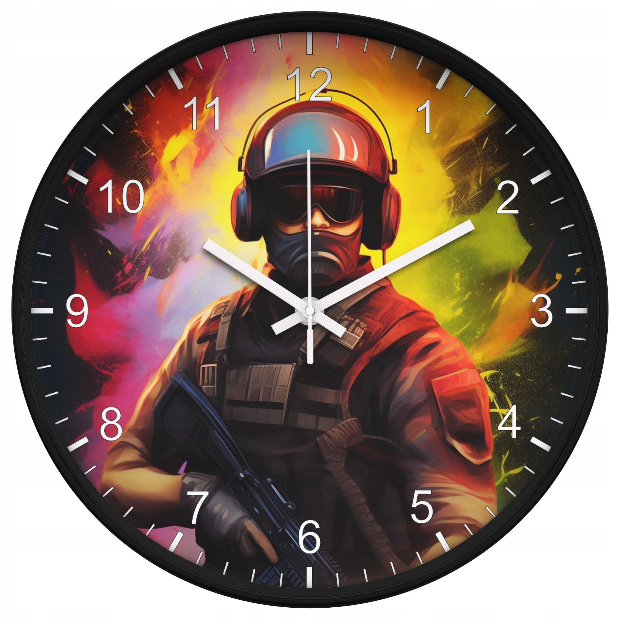 Zegar ścienny prezent dla chłopaka Counter Strike CS gra gamer 25 cm ...