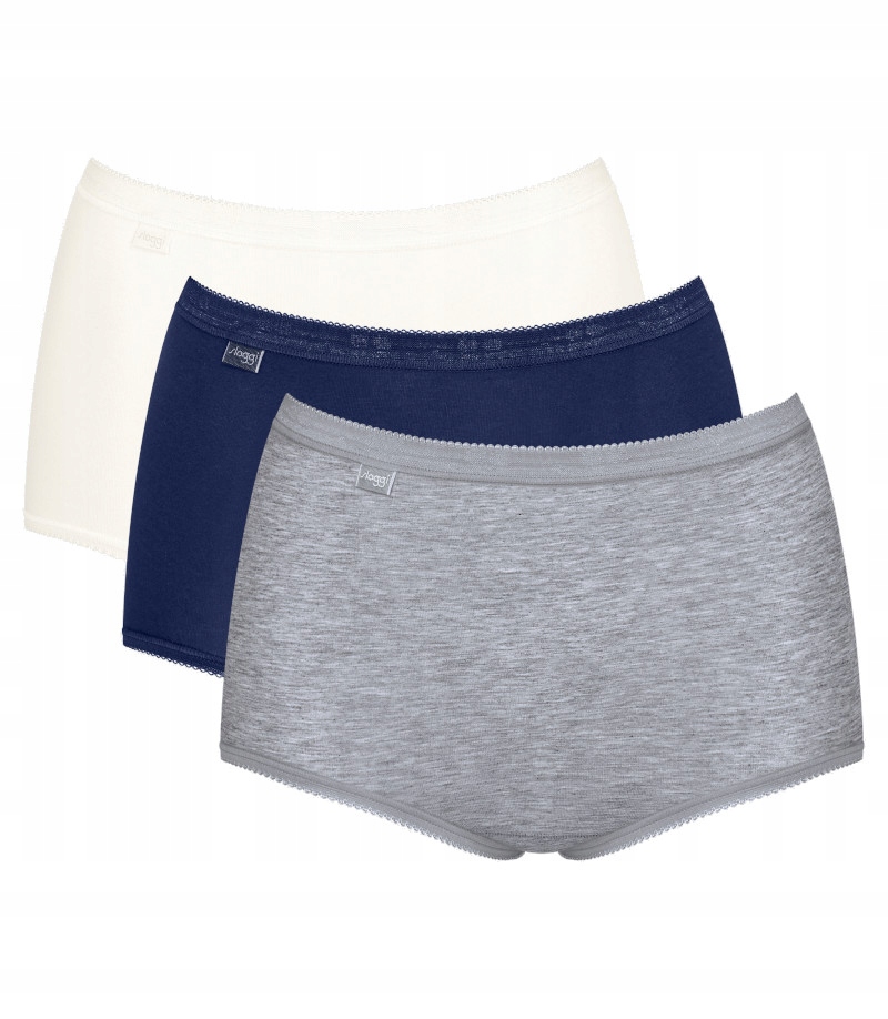 3 x Majtki damskie sloggi Basic+ Maxi C3P 48 (7613109240050) • Cena, Opinie • Majtki 17293550765 ...