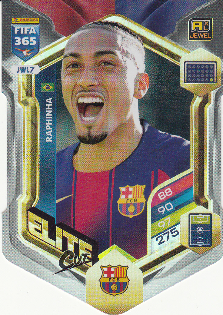 Sběratelská karta PANINI FIFA 365 2026 Elite Cut Raphinha JWl7 za 113 ...