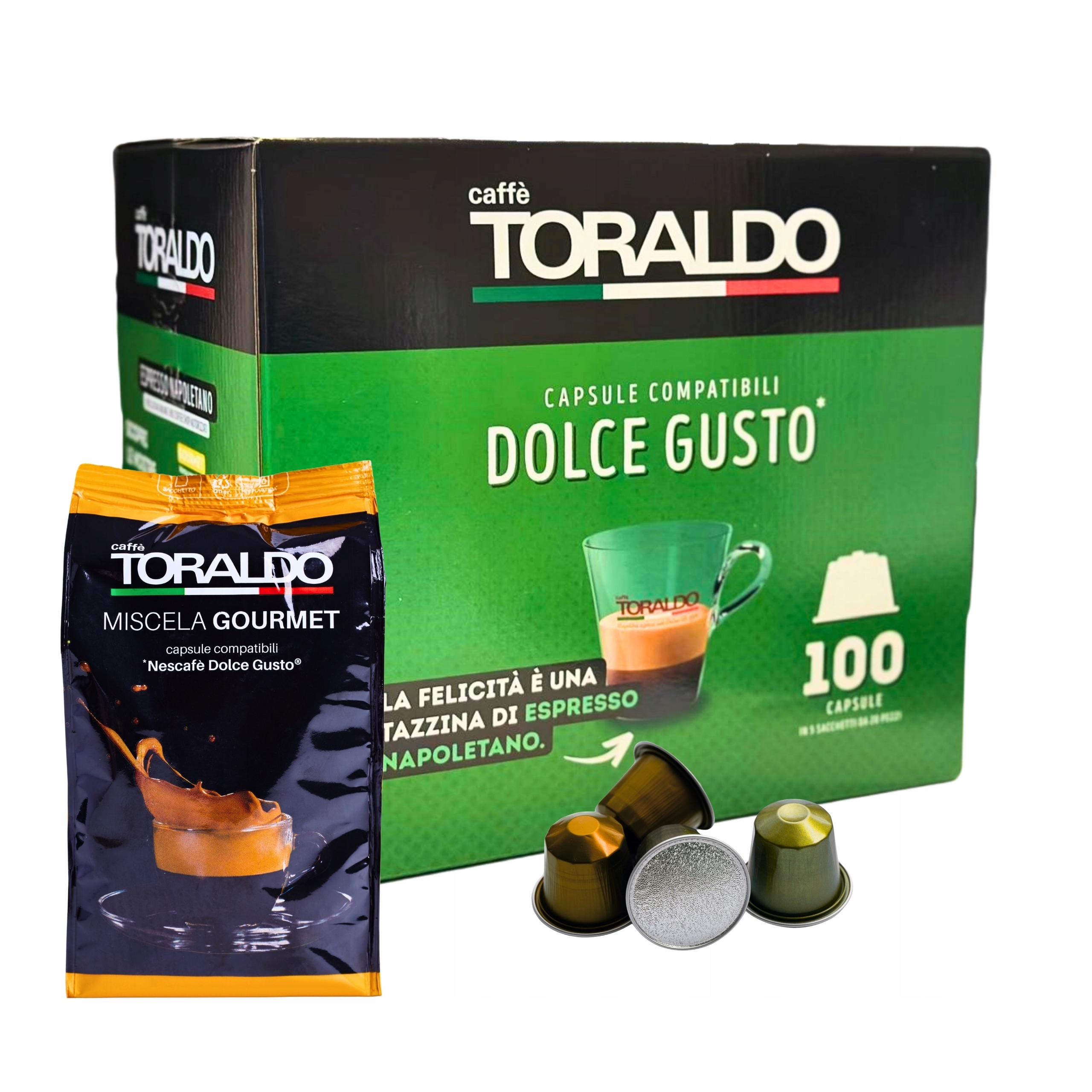 Kapszulák Dolce Gusto Toraldo Espresso Intenso 100 db - Allegro