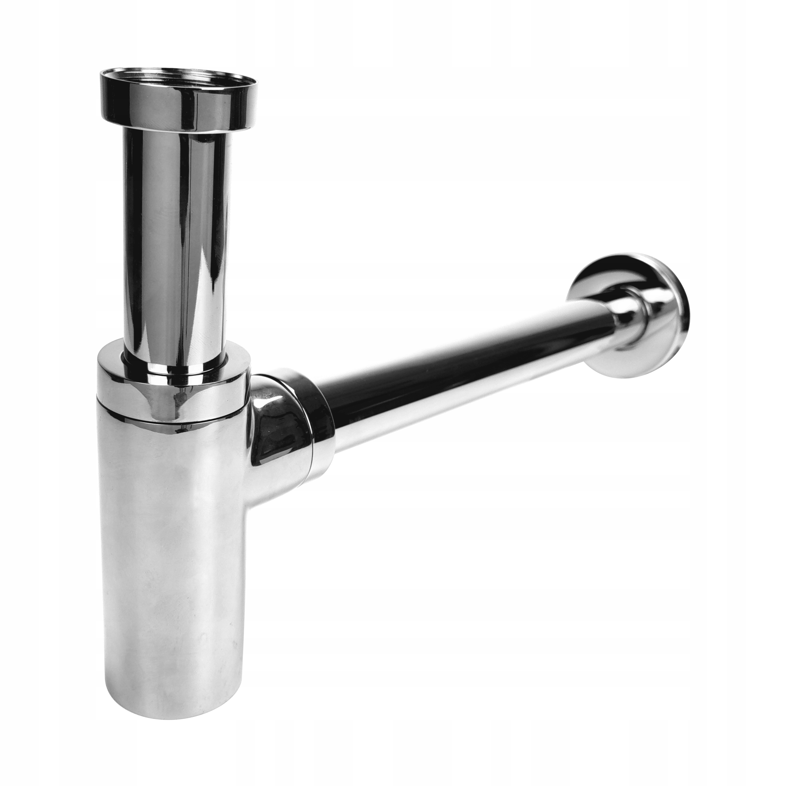 SYFON DO UMYWALKI WYSOKI BEZ SPUSTU METALOWY CHROM 13506193645 - Allegro.pl